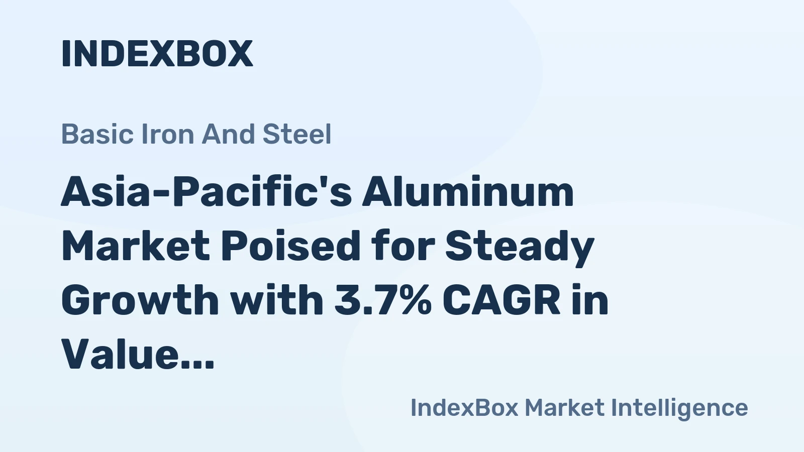 Asia-Pacific's Aluminum Market Poised for Steady Growth with 3.7% CAGR in Value Through 2035