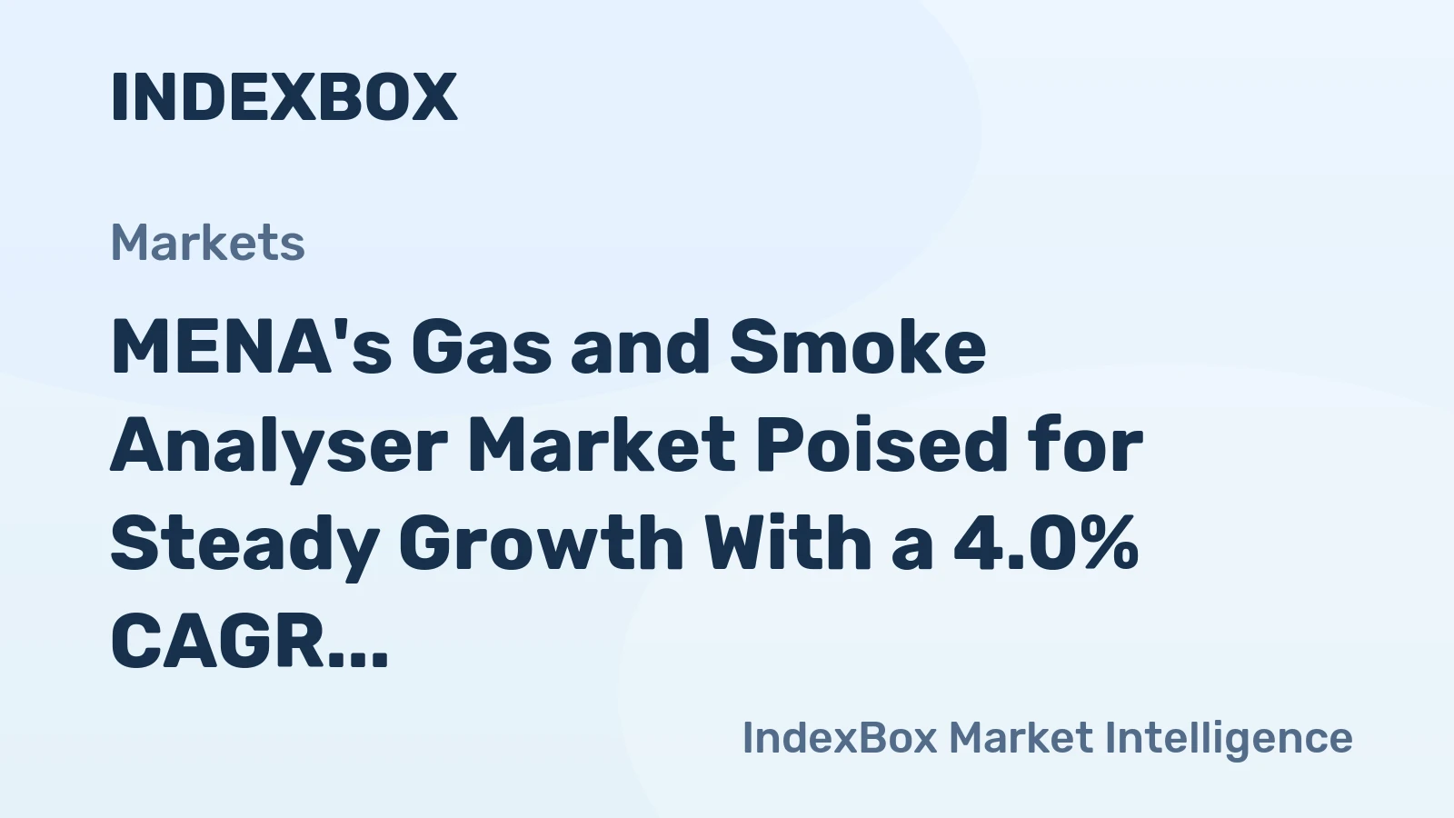 MENA's Gas and Smoke Analyser Market Poised for Steady Growth With a 4.0% CAGR in Value Through 2035