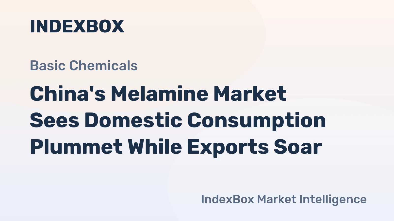 China's Melamine Market Sees Domestic Consumption Plummet While Exports Soar