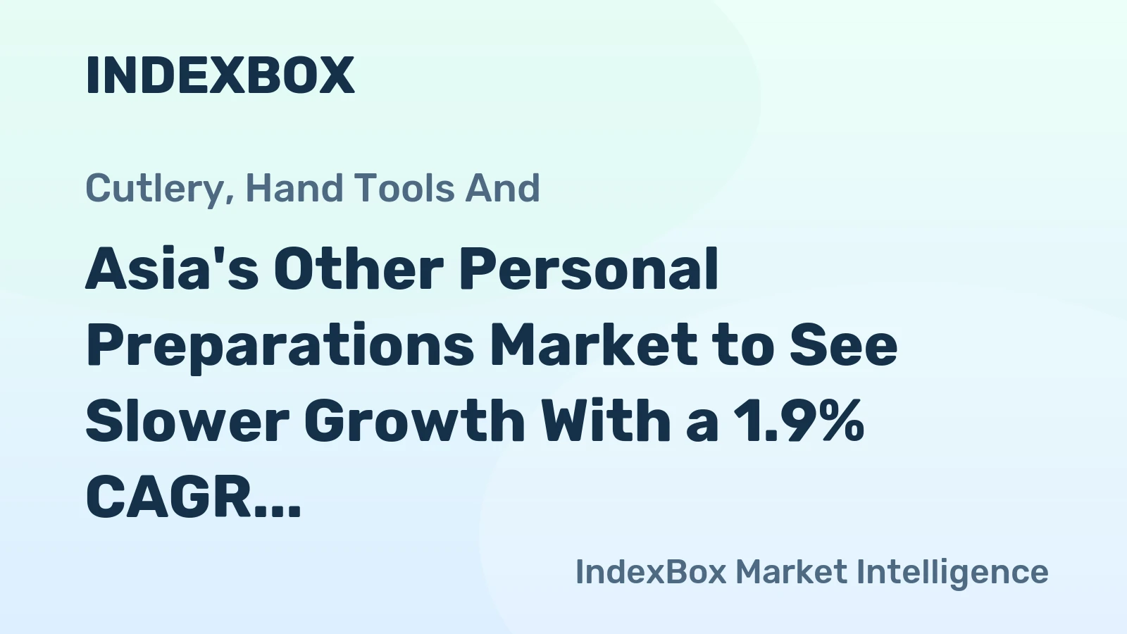 Asia's Other Personal Preparations Market to See Slower Growth With a 1.9% CAGR in Value Through 2035