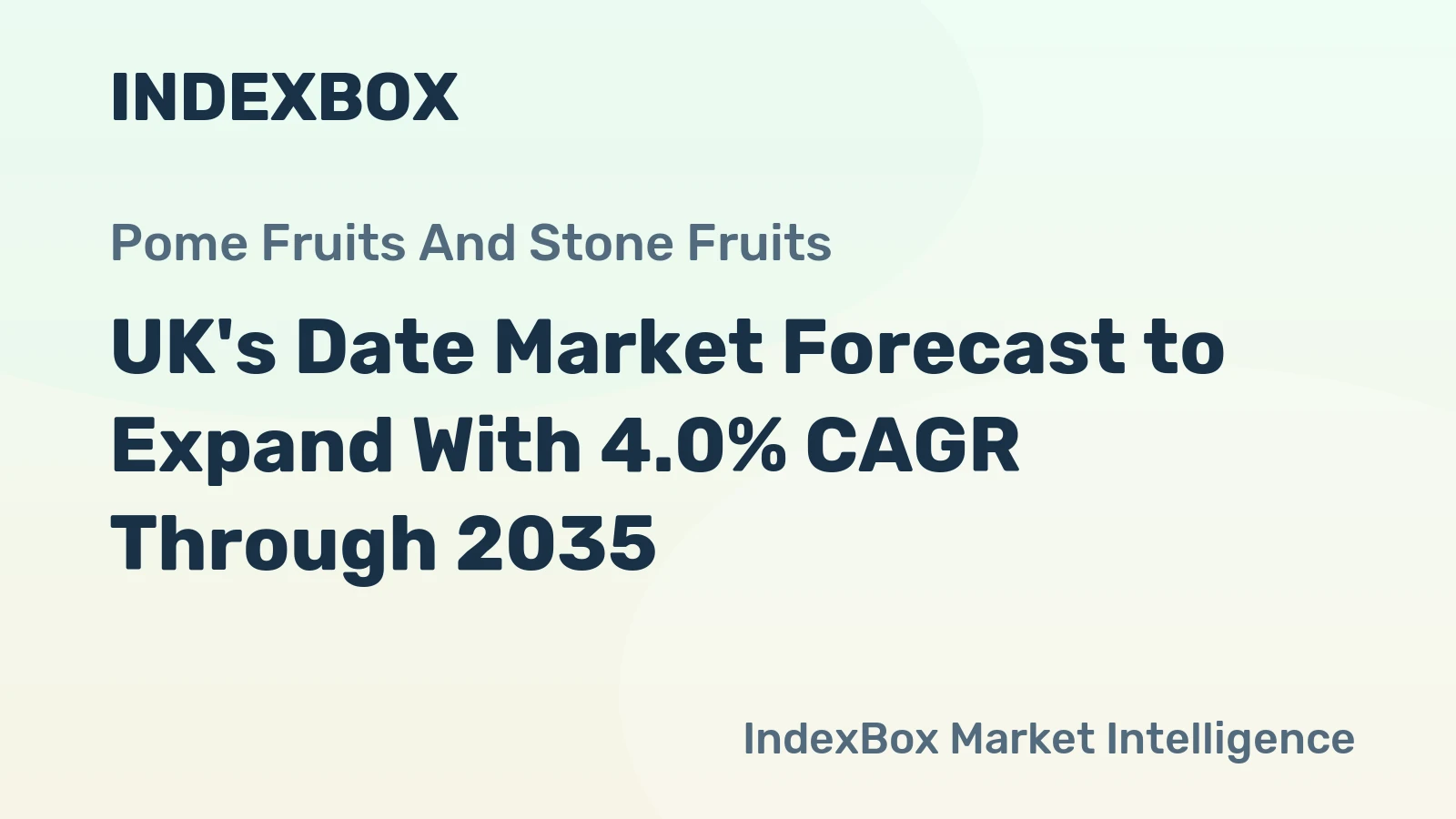 UK's Date Market Forecast to Expand With 4.0% CAGR Through 2035
