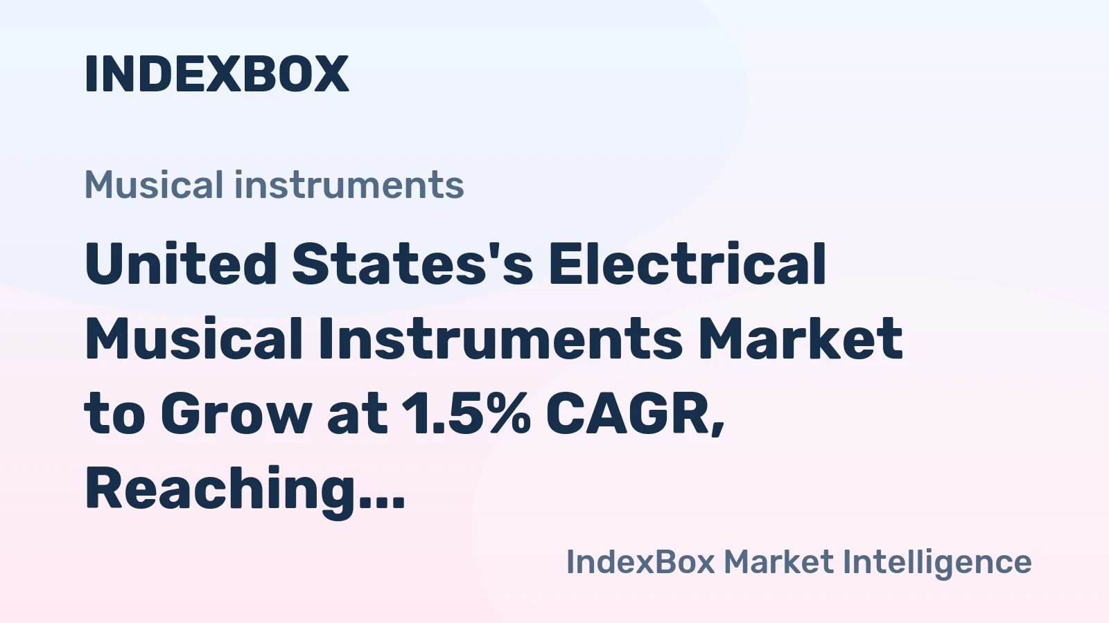 United States's Electrical Musical Instruments Market to Grow at 1.5% CAGR, Reaching 3.7M Units by 2035