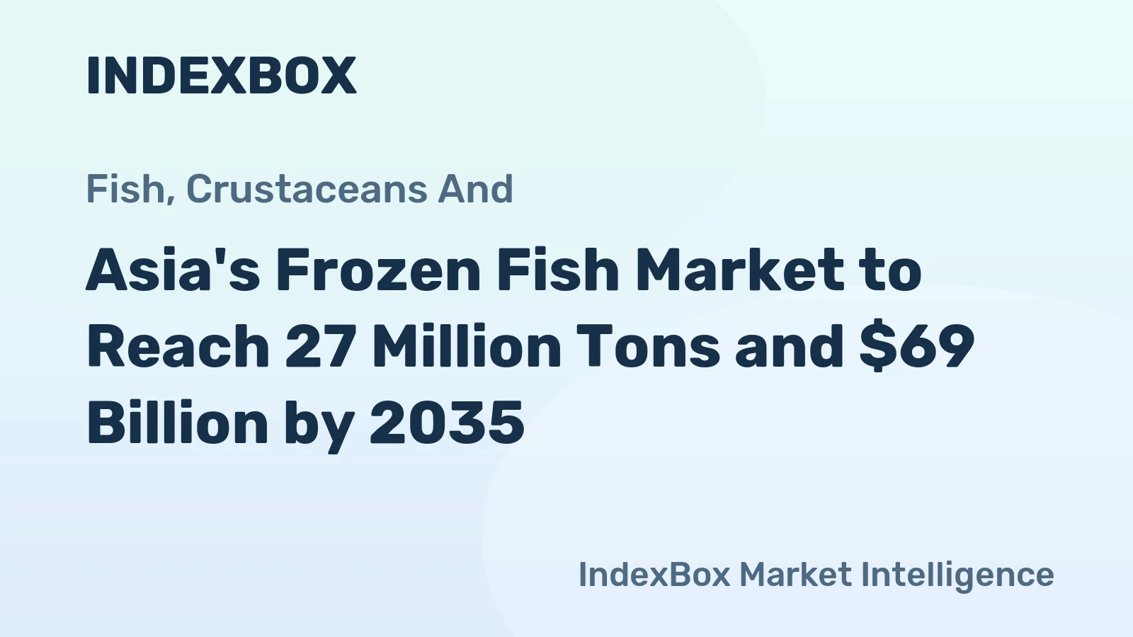 Asia's Frozen Fish Market to Reach 27 Million Tons and $69 Billion by 2035