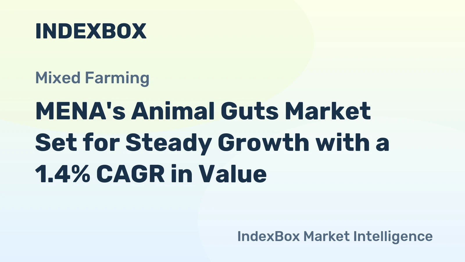 MENA's Animal Guts Market Set for Steady Growth with a 1.4% CAGR in Value