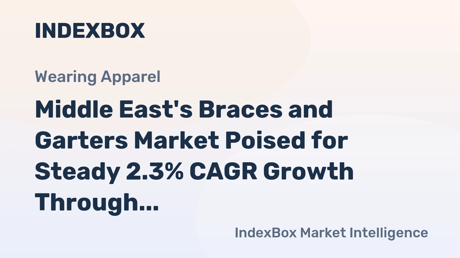 Middle East's Braces and Garters Market Poised for Steady 2.3% CAGR Growth Through 2035