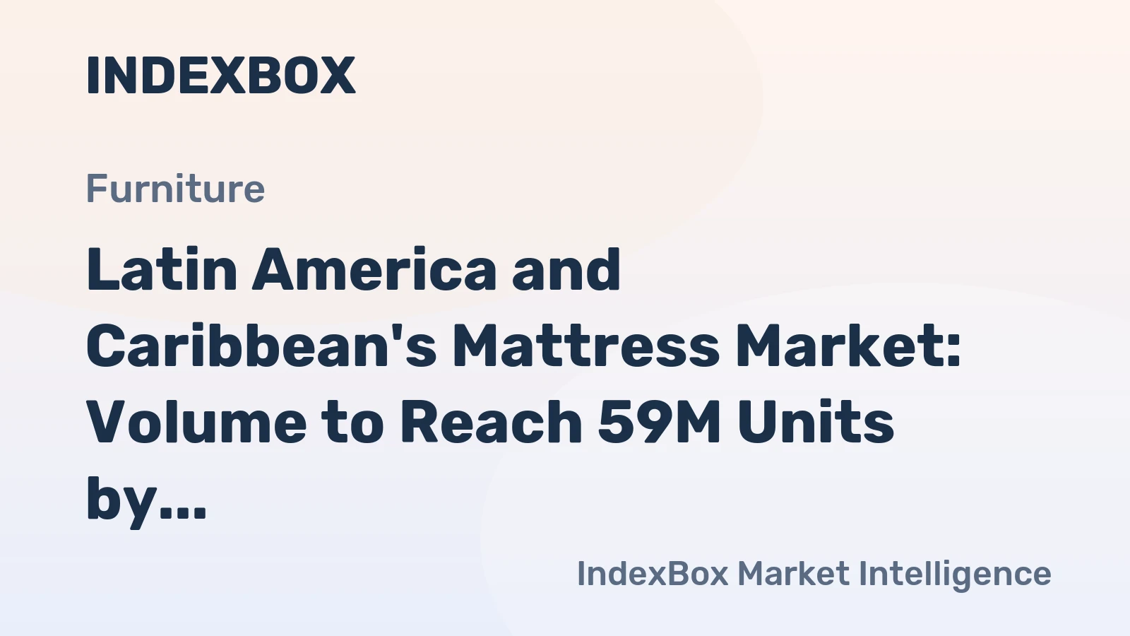 Latin America and Caribbean's Mattress Market: Volume to Reach 59M Units by 2035 with Market Value Expected to Hit $5.5B