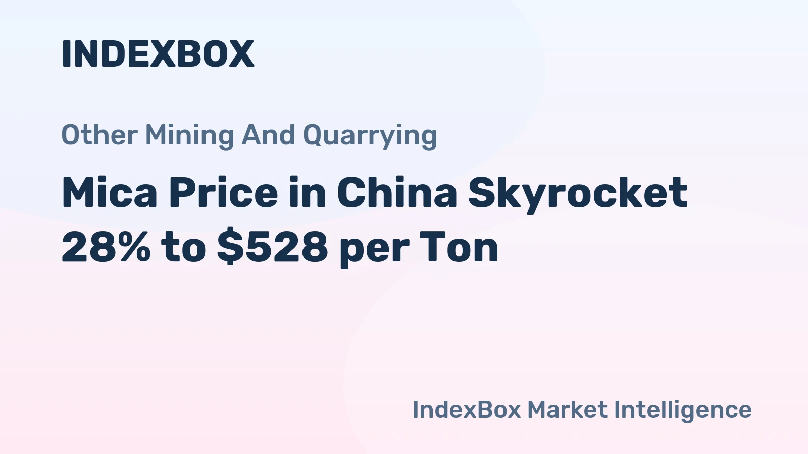 Mica Price in China Skyrocket 28% to $528 per Ton