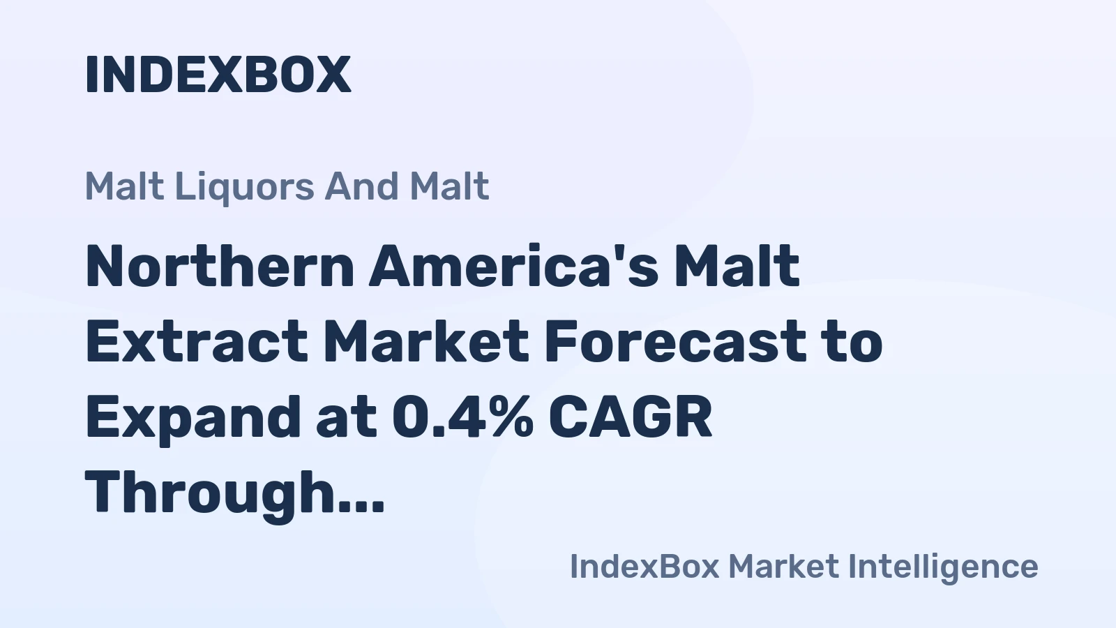 Northern America's Malt Extract Market Forecast to Expand at 0.4% CAGR Through 2035