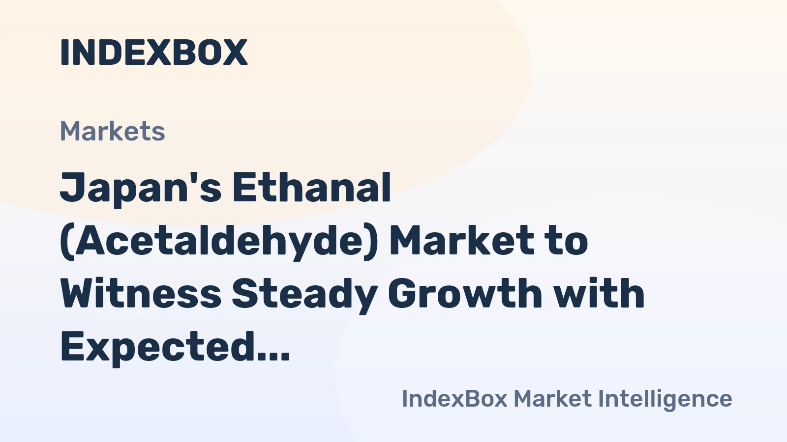 Japan's Ethanal (Acetaldehyde) Market to Witness Steady Growth with Expected CAGR of +0.8% from 2024 to 2035