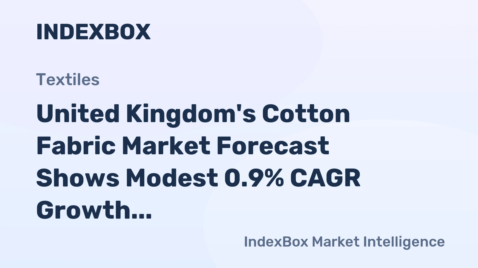 United Kingdom's Cotton Fabric Market Forecast Shows Modest 0.9% CAGR Growth Through 2035