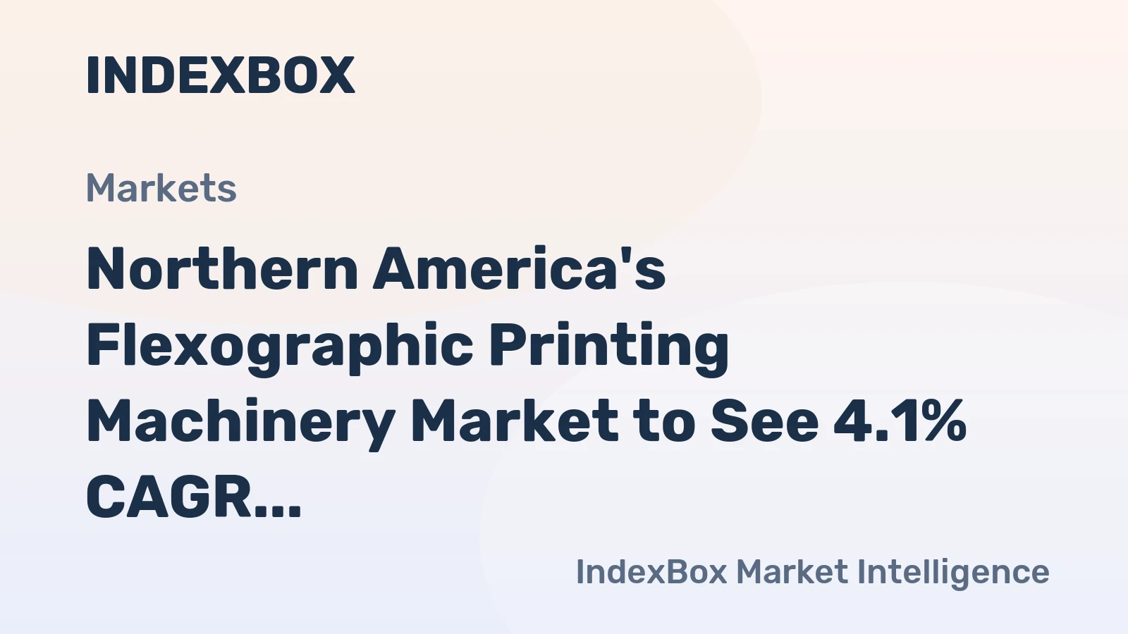 Northern America's Flexographic Printing Machinery Market to See 4.1% CAGR Growth in Value Through 2035