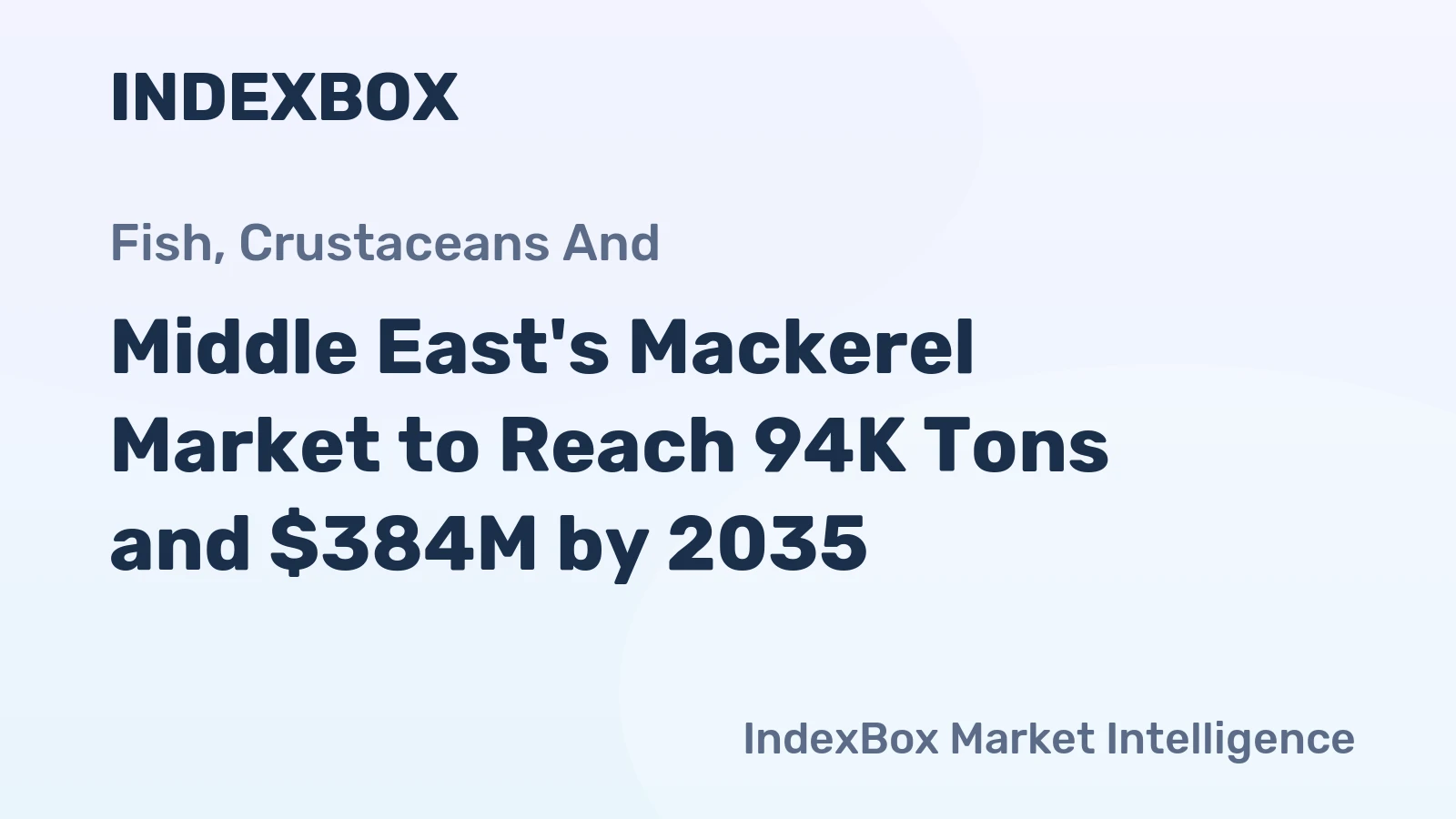 Middle East's Mackerel Market to Reach 94K Tons and $384M by 2035