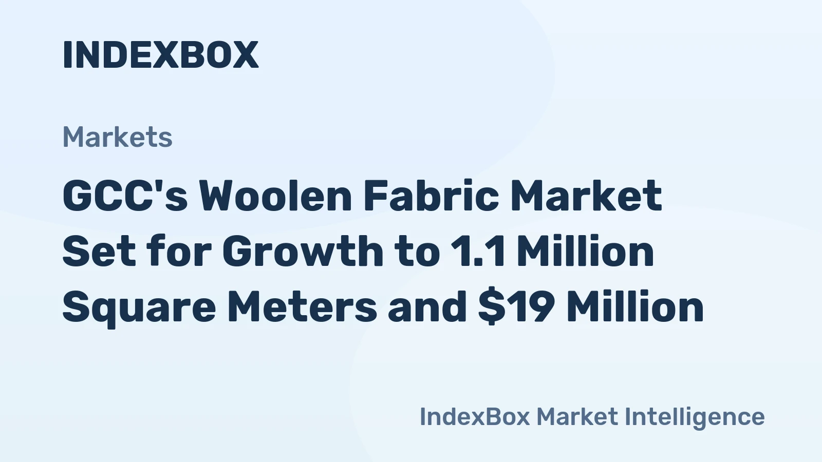 GCC's Woolen Fabric Market Set for Growth to 1.1 Million Square Meters and $19 Million