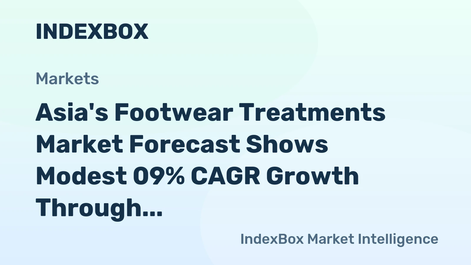 Asia's Footwear Treatments Market Forecast Shows Modest 09% CAGR Growth Through 2035