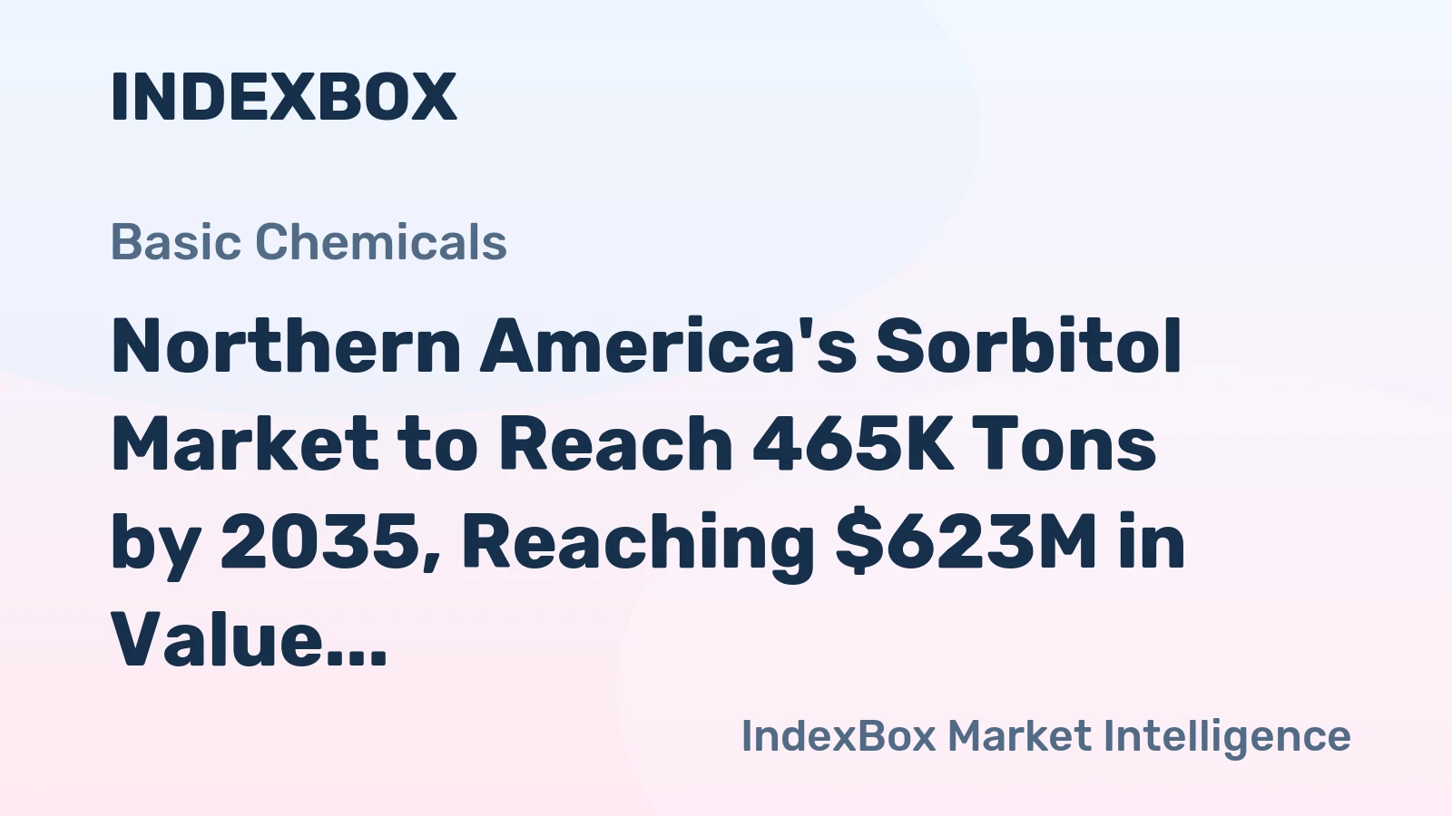 Northern America's Sorbitol Market to Reach 465K Tons by 2035, Reaching $623M in Value