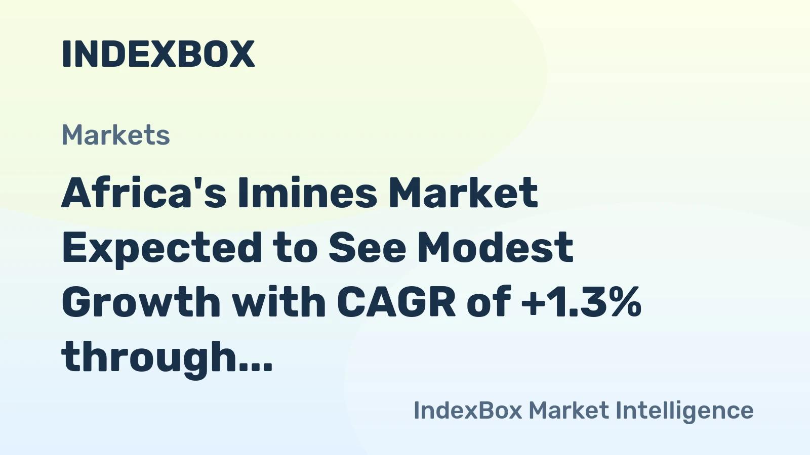 Africa's Imines Market Expected to See Modest Growth with CAGR of +1.3% through 2035