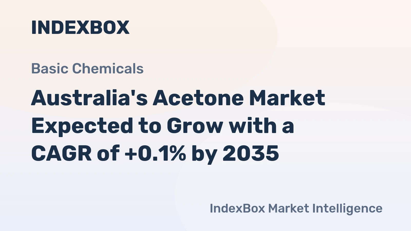 Australia's Acetone Market Expected to Grow with a CAGR of +0.1% by 2035