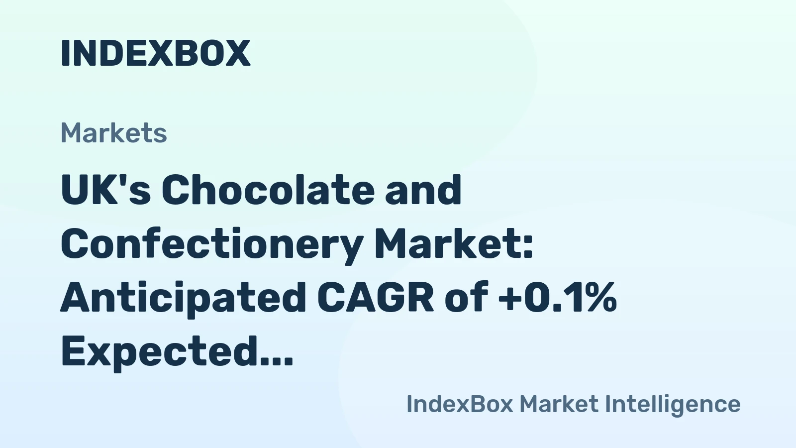 UK's Chocolate and Confectionery Market: Anticipated CAGR of +0.1% Expected to Drive Growth to 822K Tons by 2035