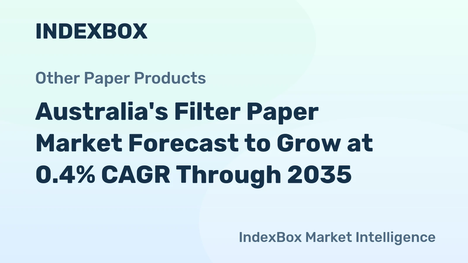 Australia's Filter Paper Market Forecast to Grow at 0.4% CAGR Through 2035