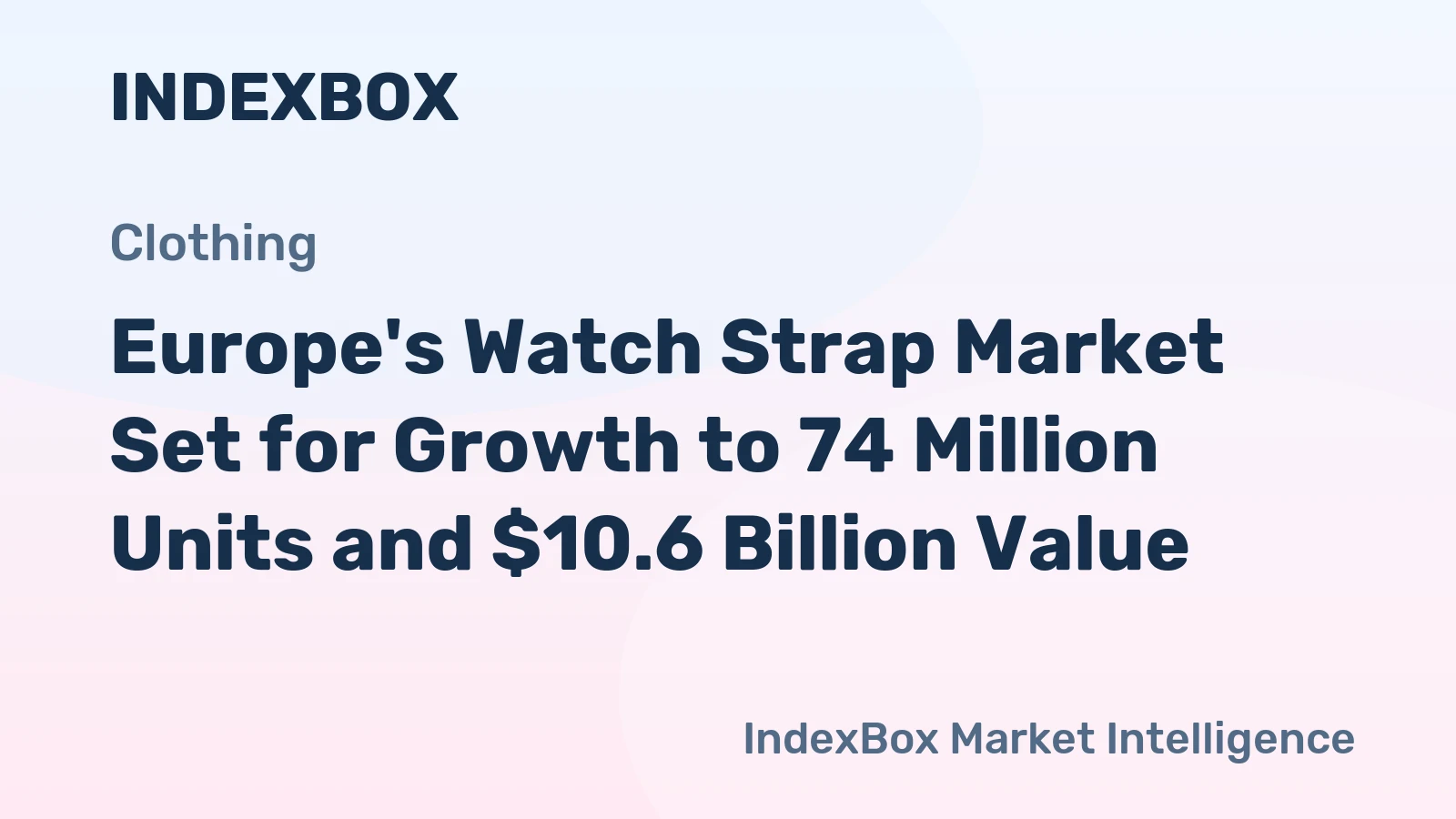 Europe's Watch Strap Market Set for Growth to 74 Million Units and $10.6 Billion Value