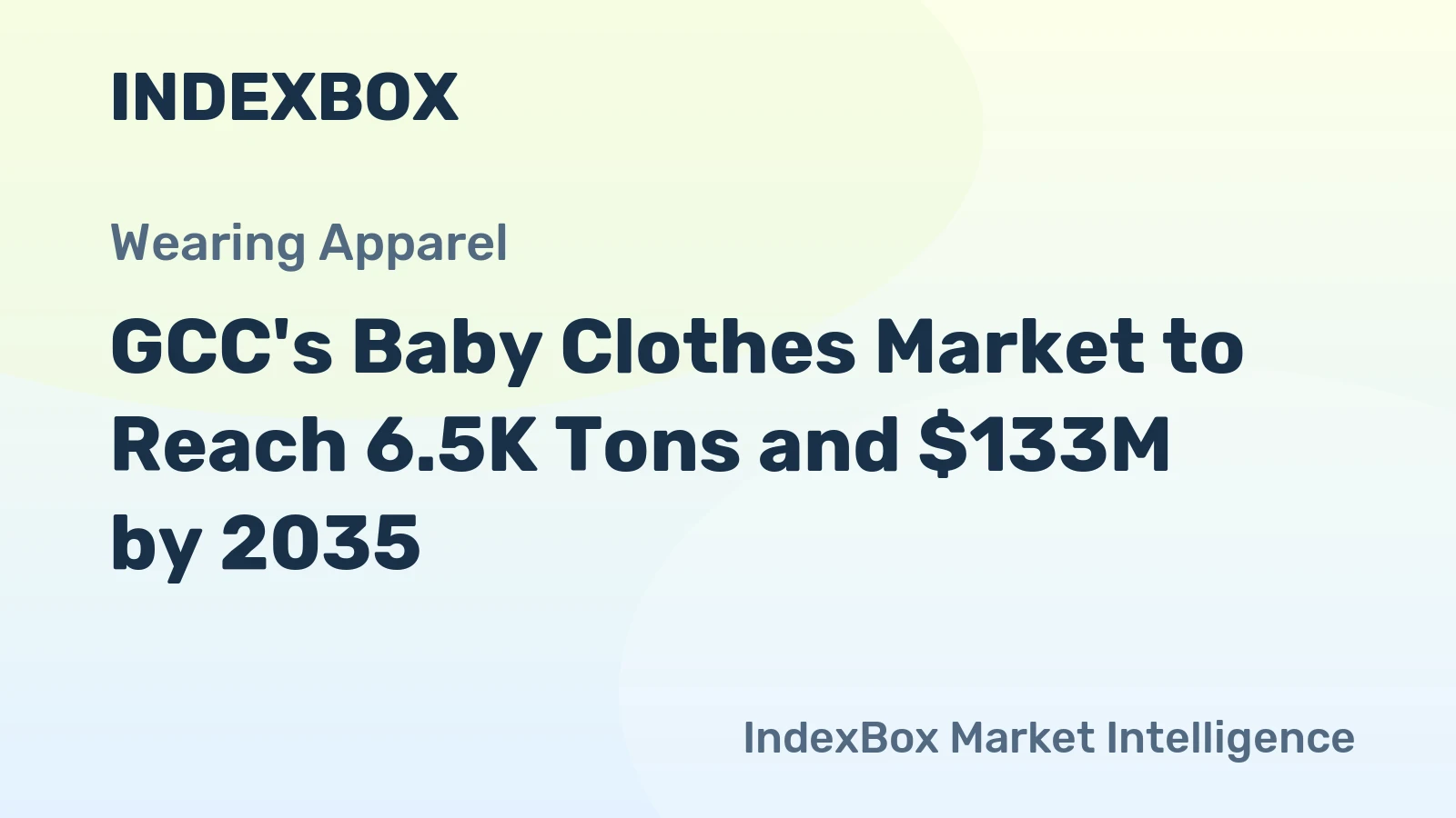 GCC's Baby Clothes Market to Reach 6.5K Tons and $133M by 2035