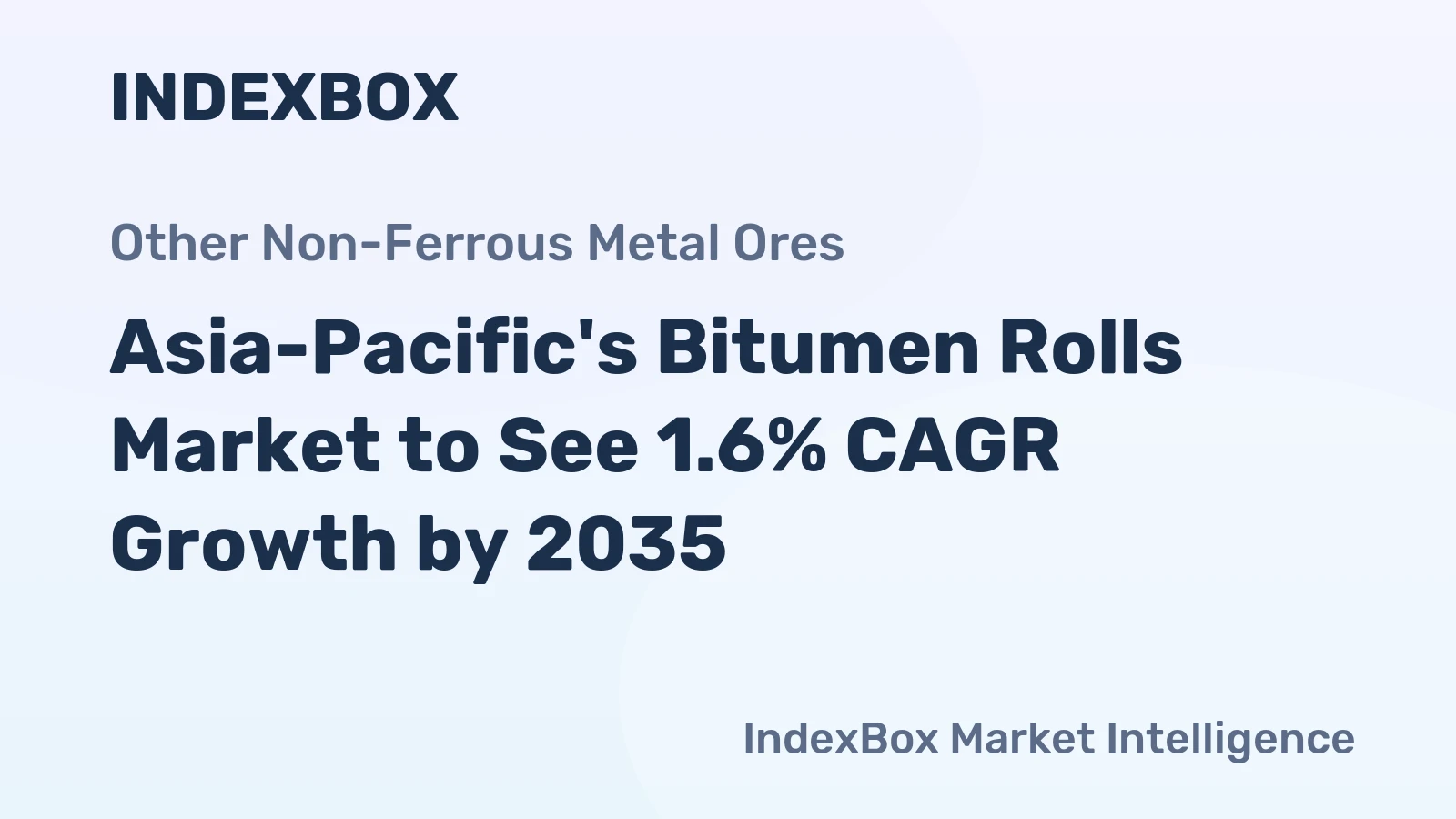 Asia-Pacific's Bitumen Rolls Market to See 1.6% CAGR Growth by 2035