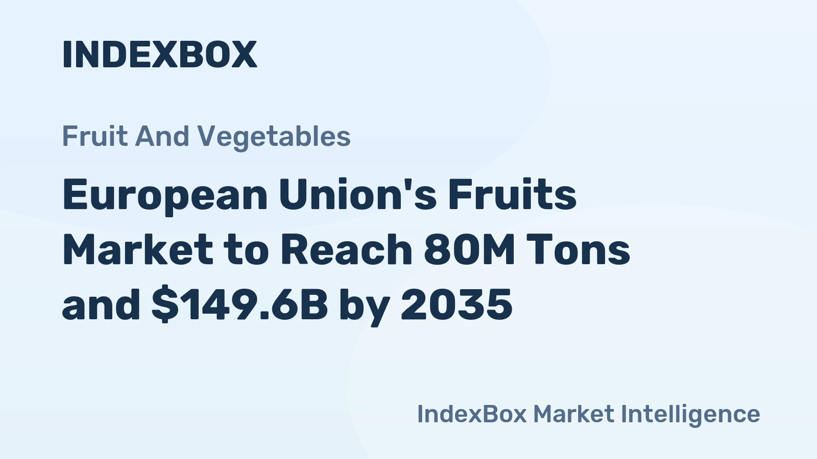 European Union's Fruits Market to Reach 80M Tons and $149.6B by 2035