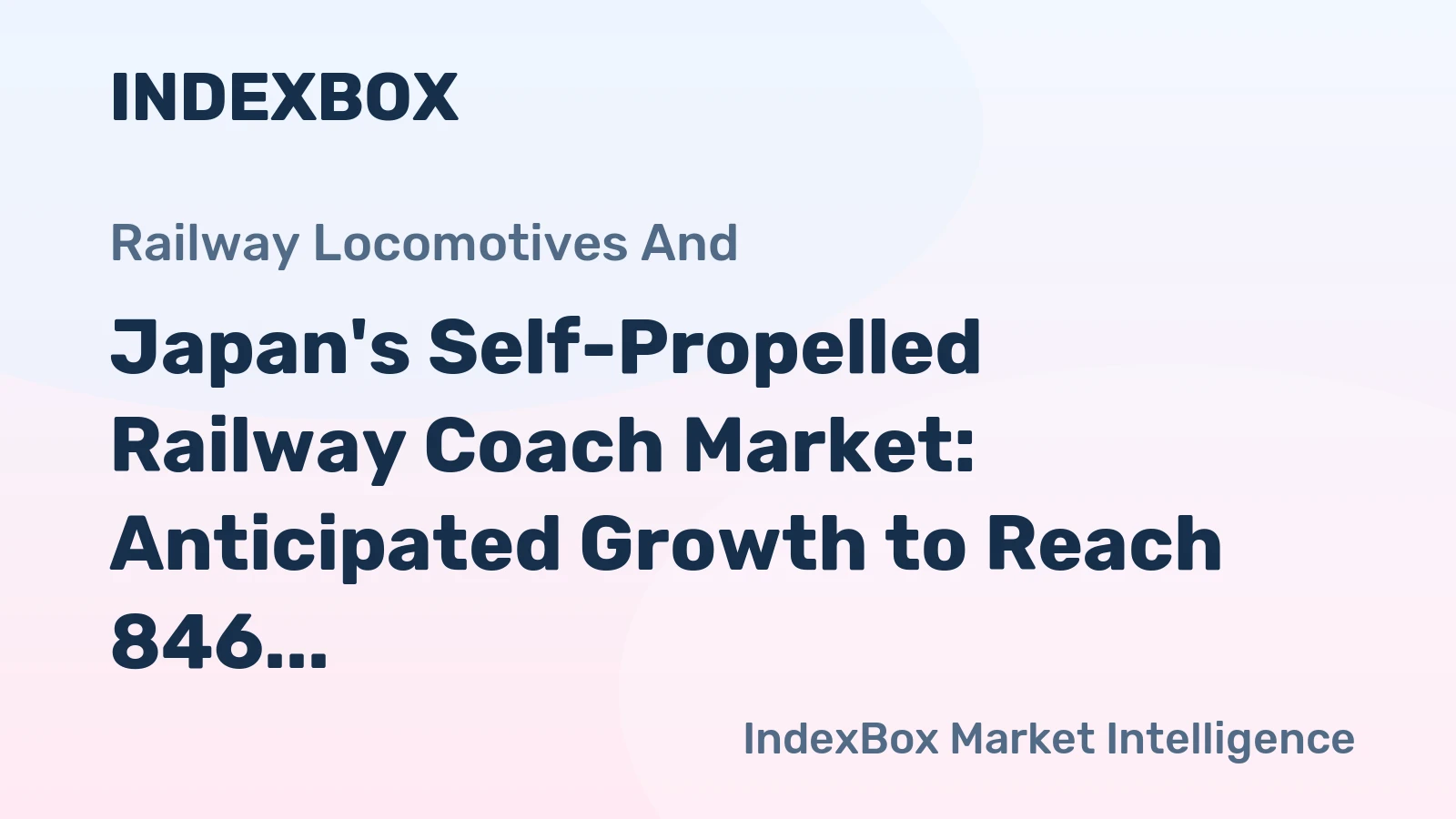 Japan's Self-Propelled Railway Coach Market: Anticipated Growth to Reach 846 Units and $886M by 2035