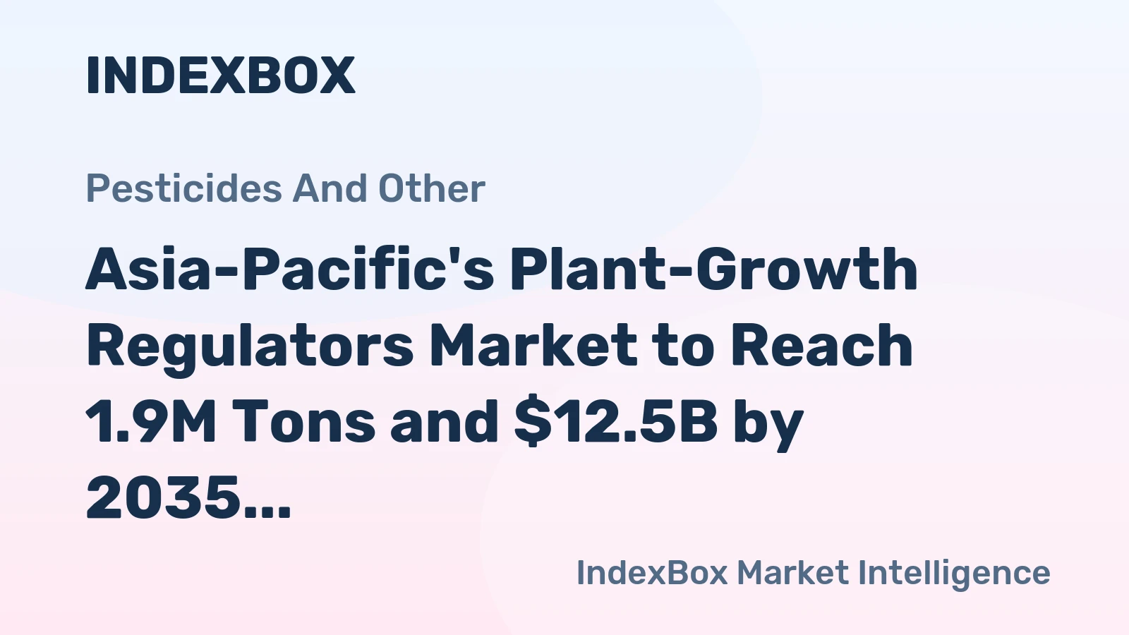 Asia-Pacific's Plant-Growth Regulators Market to Reach 1.9M Tons and $12.5B by 2035