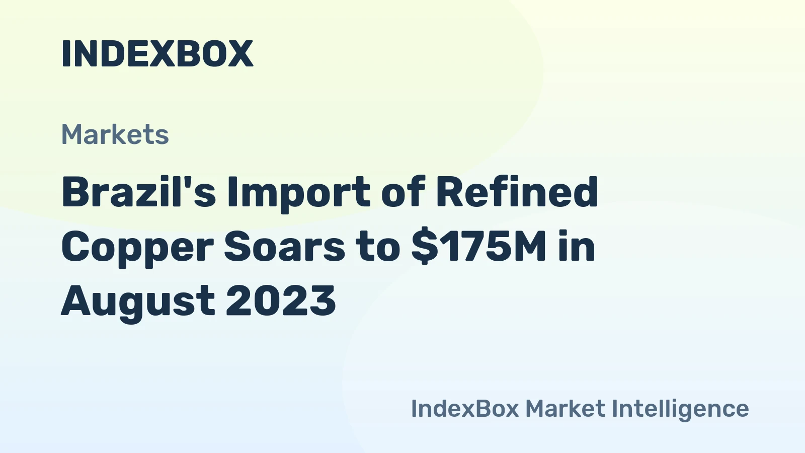 Brazil's Import of Refined Copper Soars to $175M in August 2023