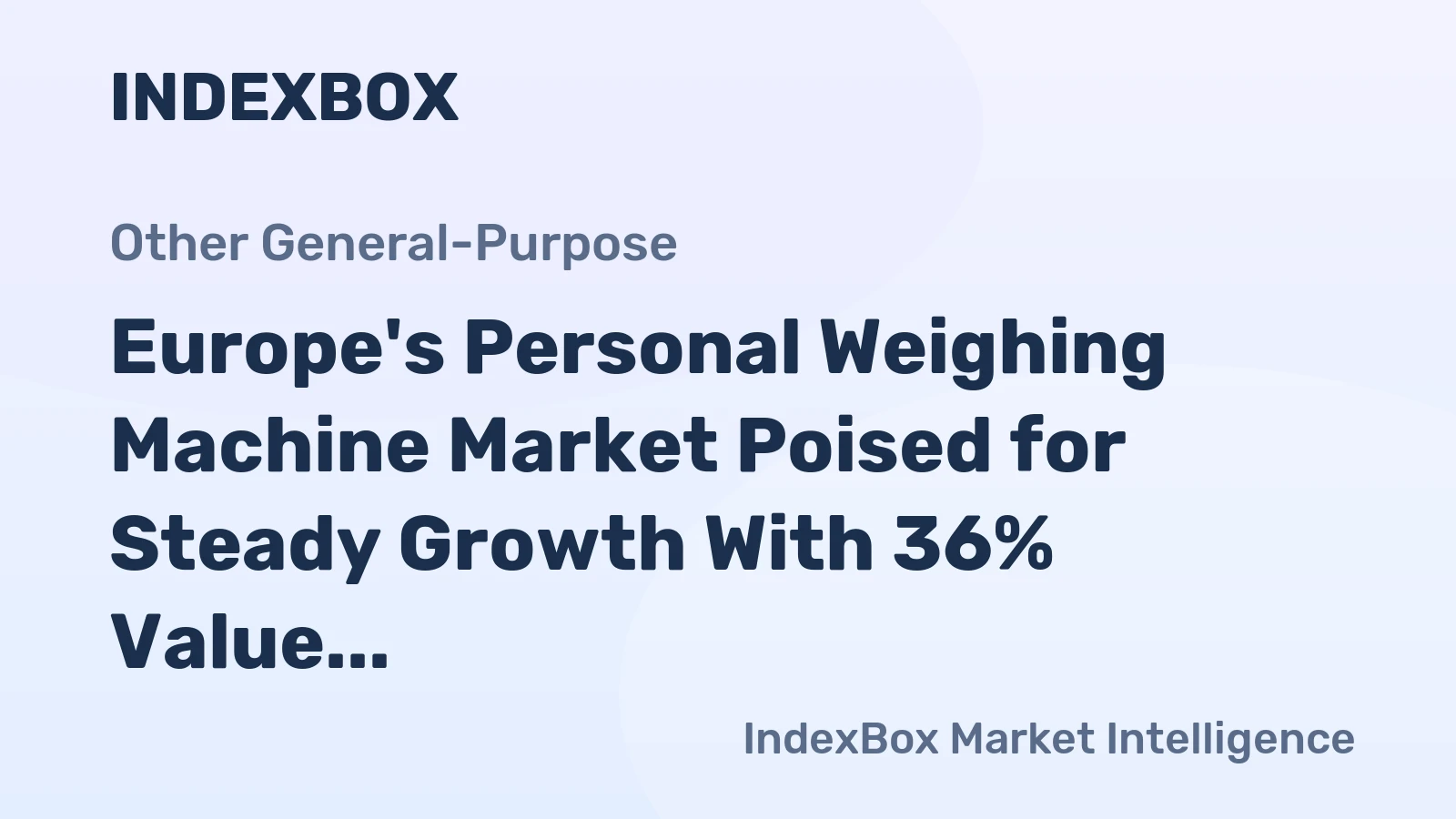 Europe's Personal Weighing Machine Market Poised for Steady Growth With 36% Value CAGR Through 2035