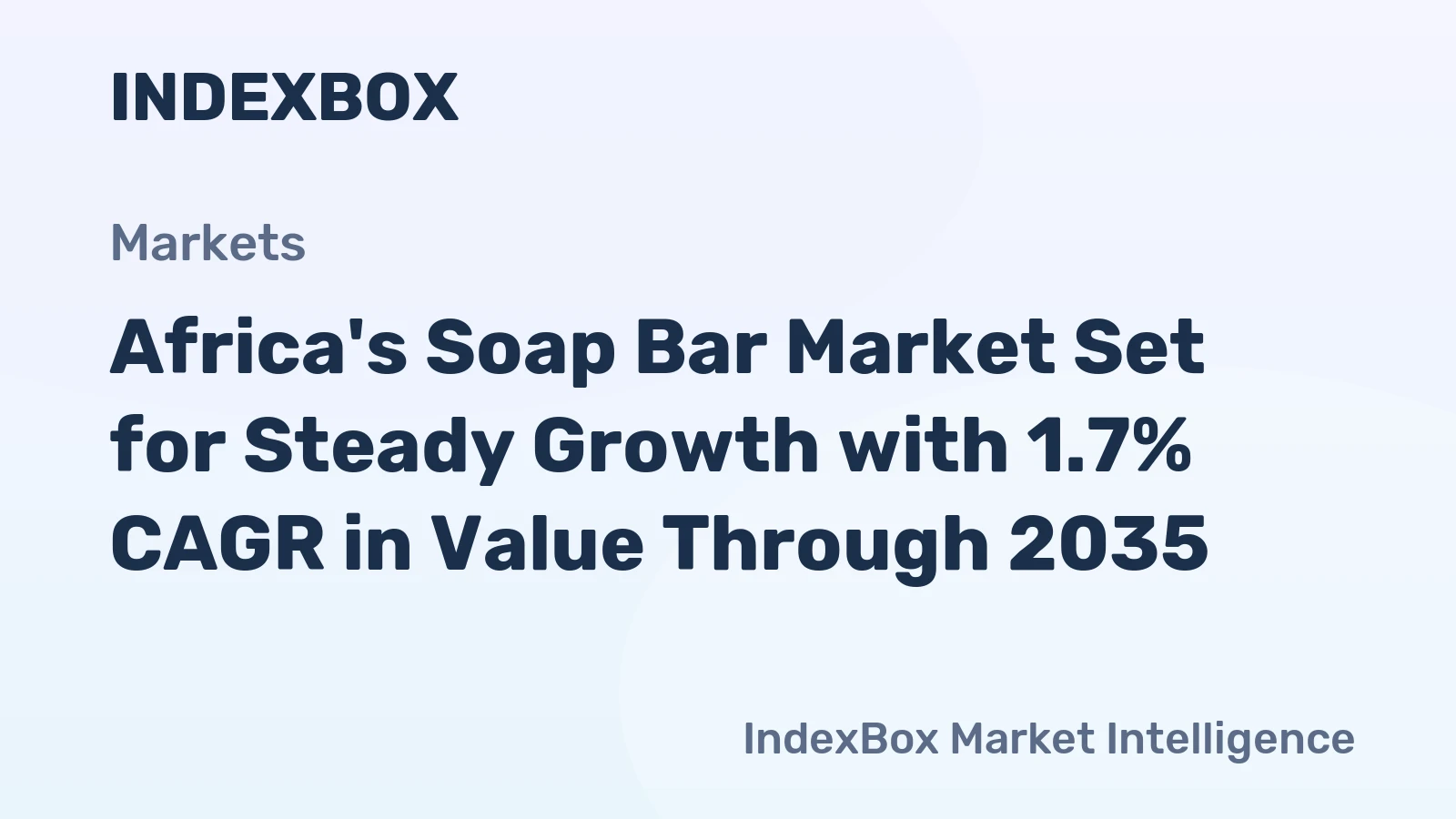 Africa's Soap Bar Market Set for Steady Growth with 1.7% CAGR in Value Through 2035