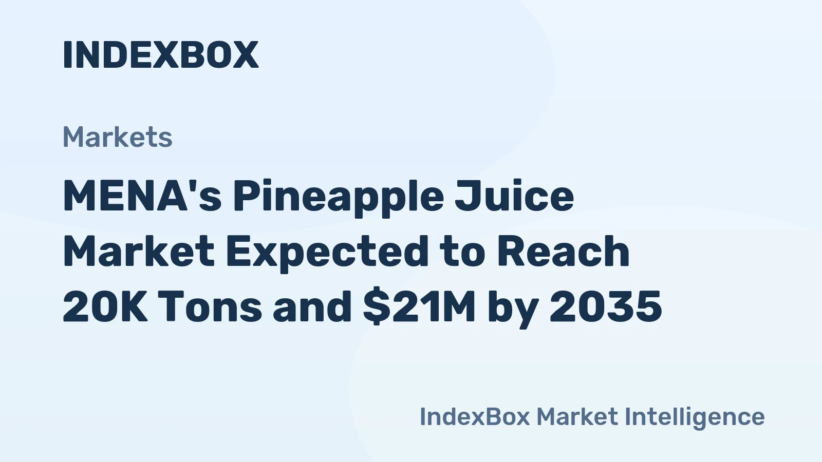 MENA's Pineapple Juice Market Expected to Reach 20K Tons and $21M by 2035