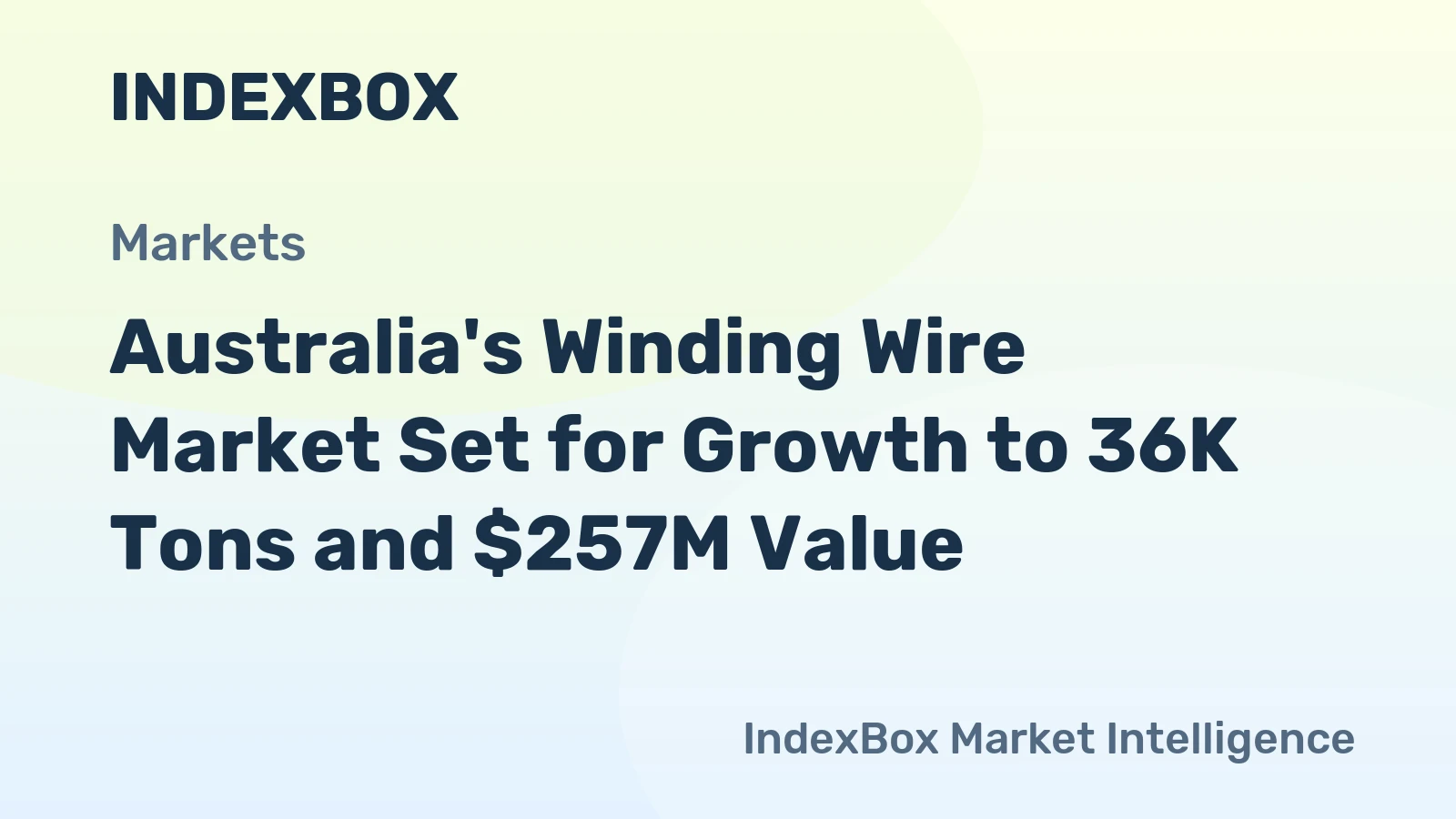 Australia's Winding Wire Market Set for Growth to 36K Tons and $257M Value