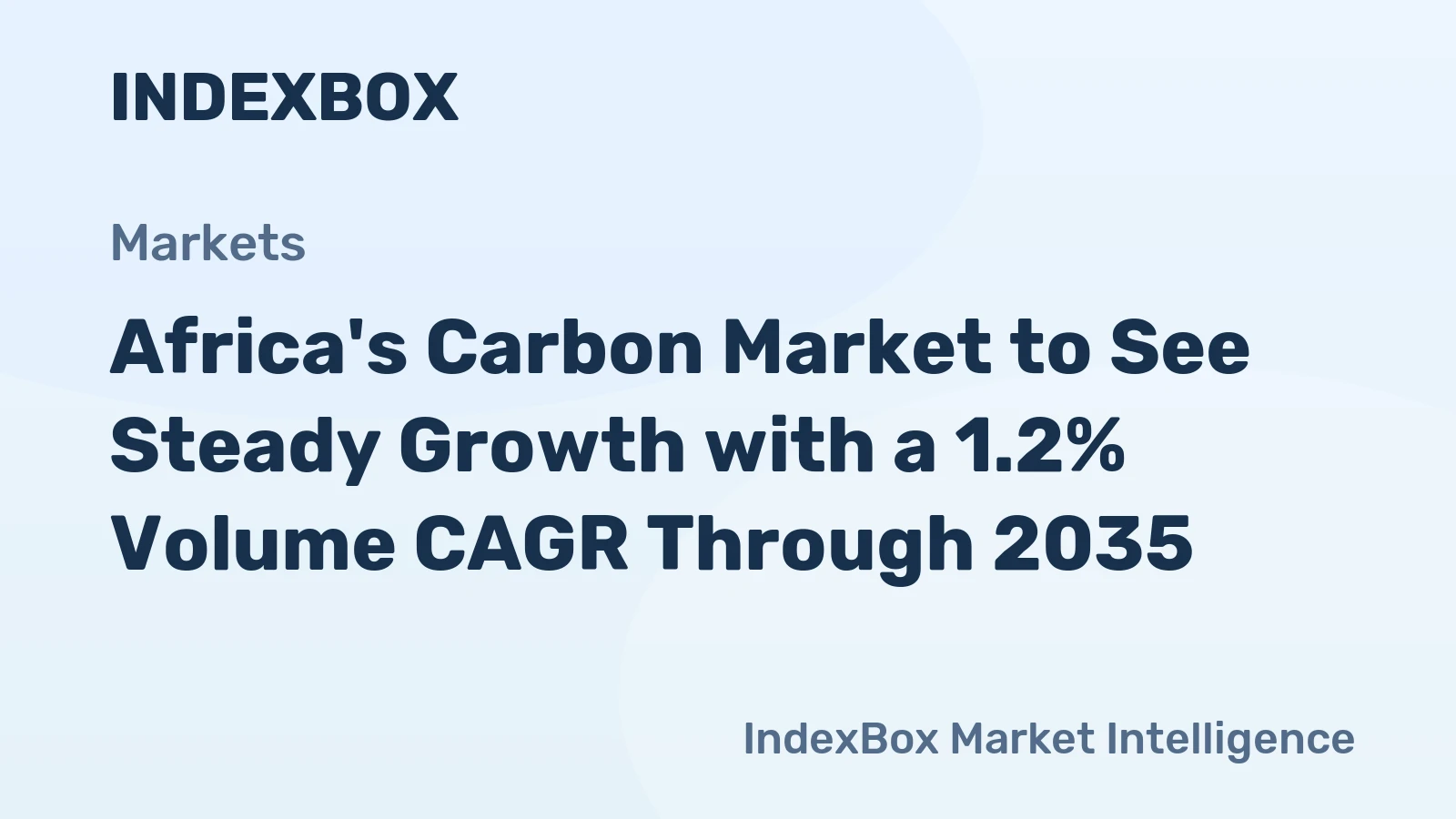 Africa's Carbon Market to See Steady Growth with a 1.2% Volume CAGR Through 2035