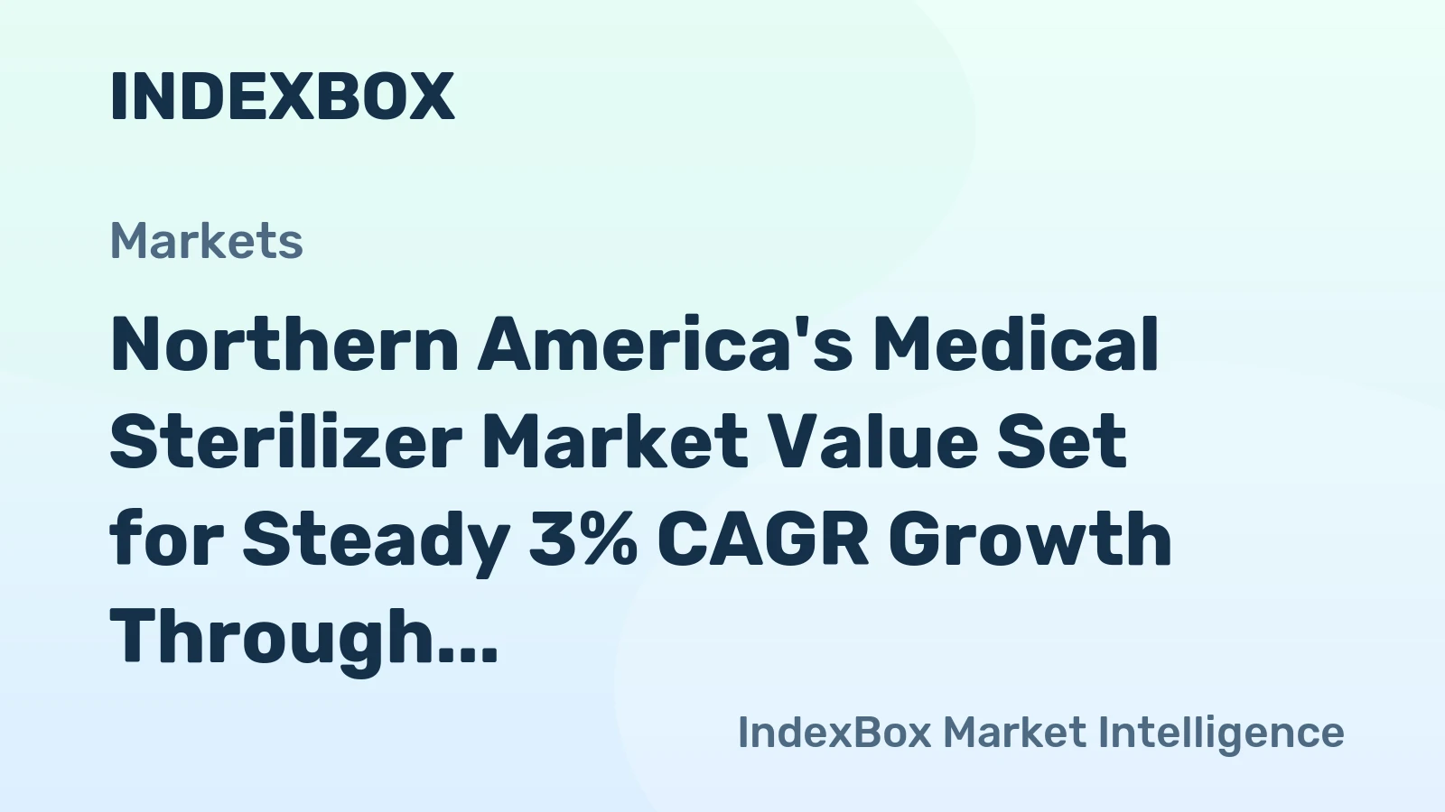 Northern America's Medical Sterilizer Market Value Set for Steady 3% CAGR Growth Through 2035