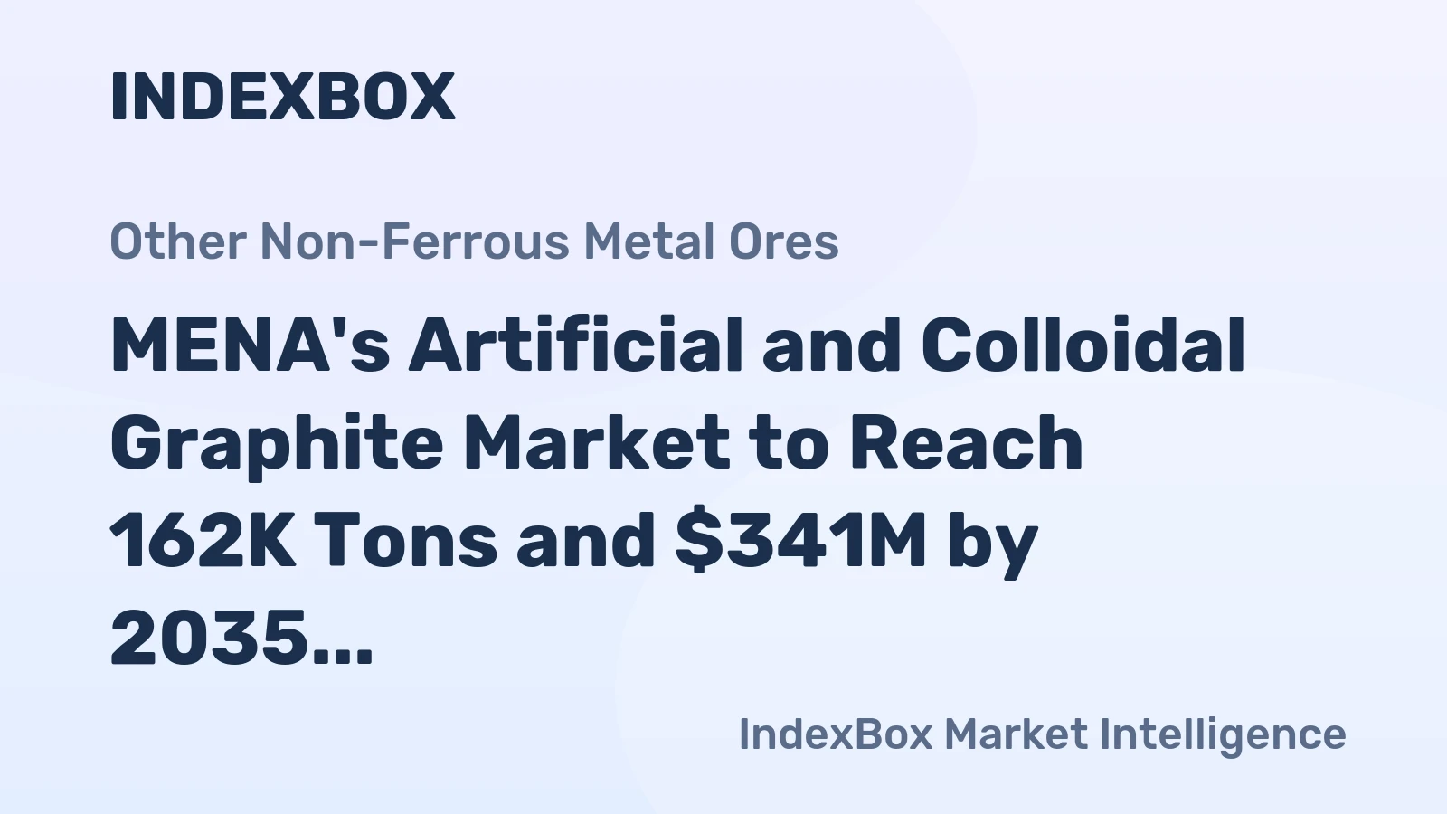 MENA's Artificial and Colloidal Graphite Market to Reach 162K Tons and $341M by 2035