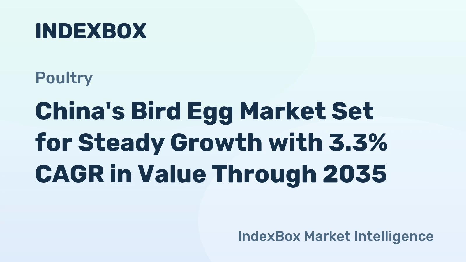 China's Bird Egg Market Set for Steady Growth with 3.3% CAGR in Value Through 2035