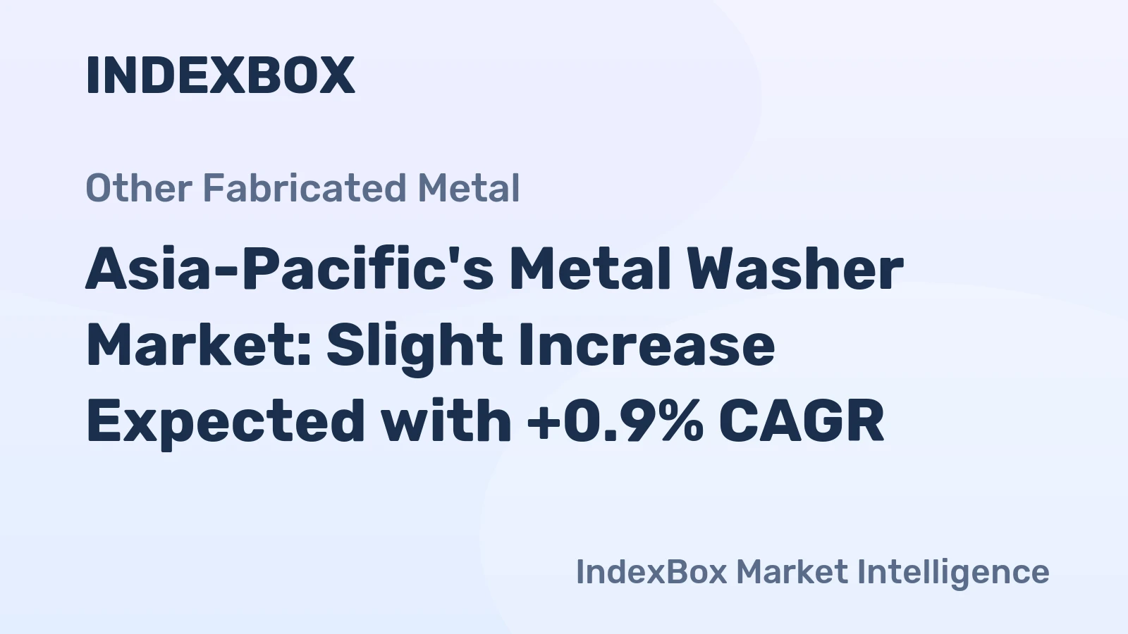 Asia-Pacific's Metal Washer Market: Slight Increase Expected with +0.9% CAGR