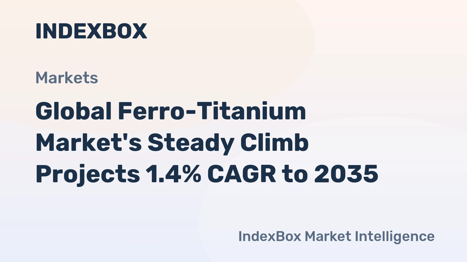 Global Ferro-Titanium Market's Steady Climb Projects 1.4% CAGR to 2035