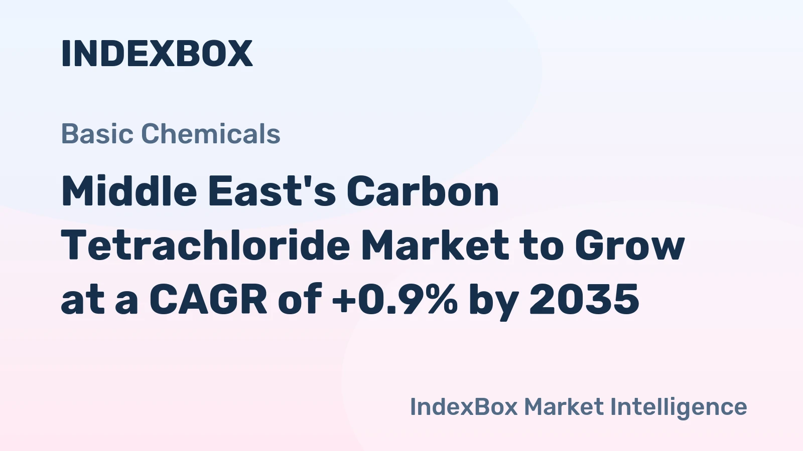Middle East's Carbon Tetrachloride Market to Grow at a CAGR of +0.9% by 2035