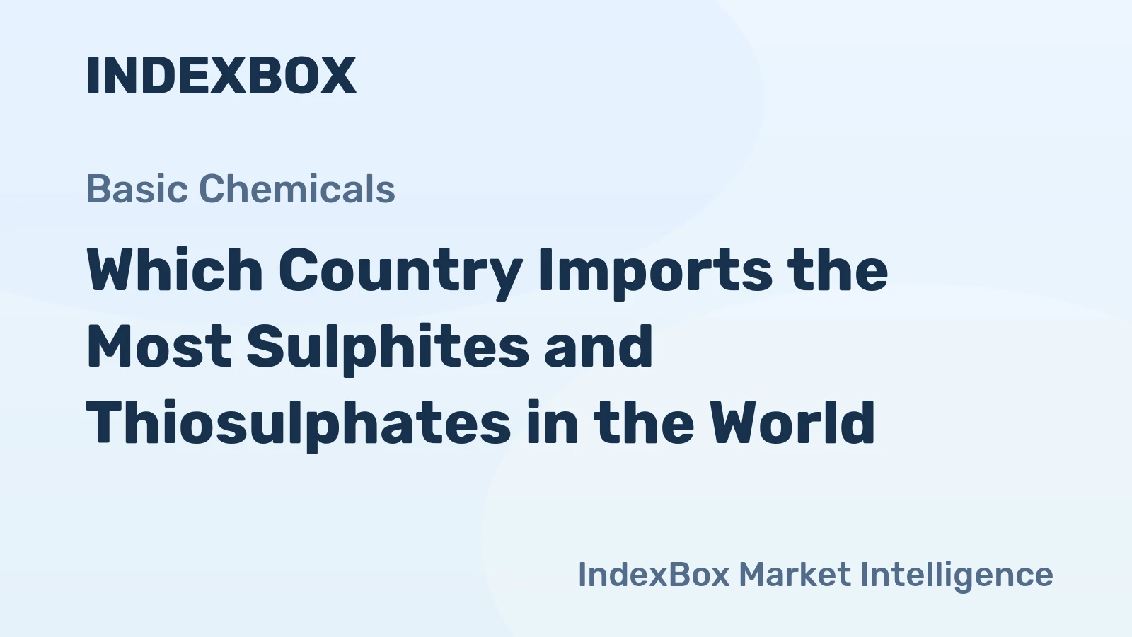 Which Country Imports the Most Sulphites and Thiosulphates in the World?