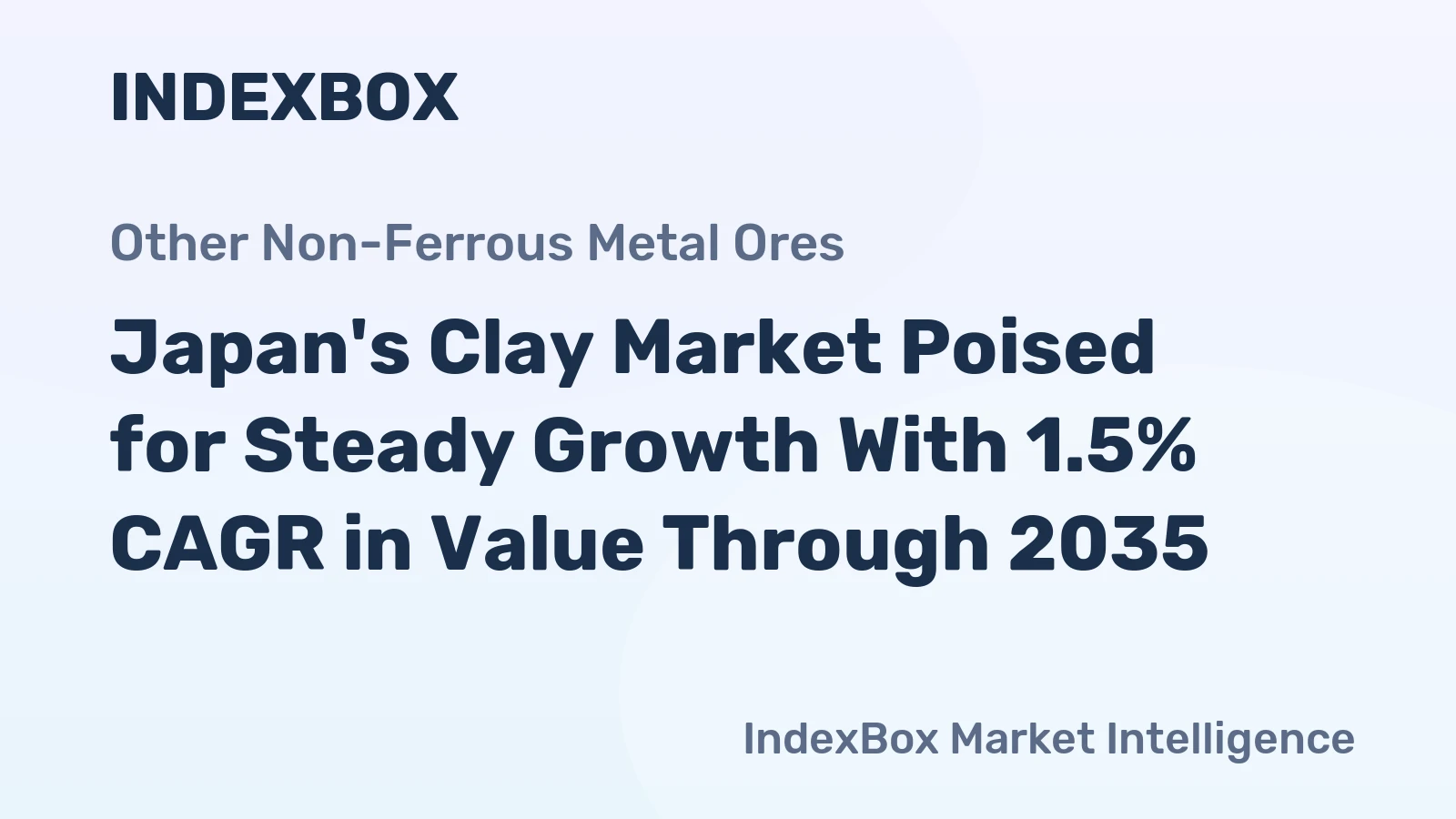 Japan's Clay Market Poised for Steady Growth With 1.5% CAGR in Value Through 2035