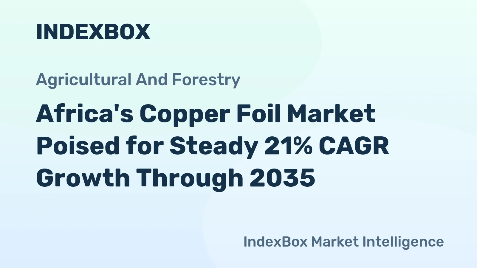 Africa's Copper Foil Market Poised for Steady 21% CAGR Growth Through 2035