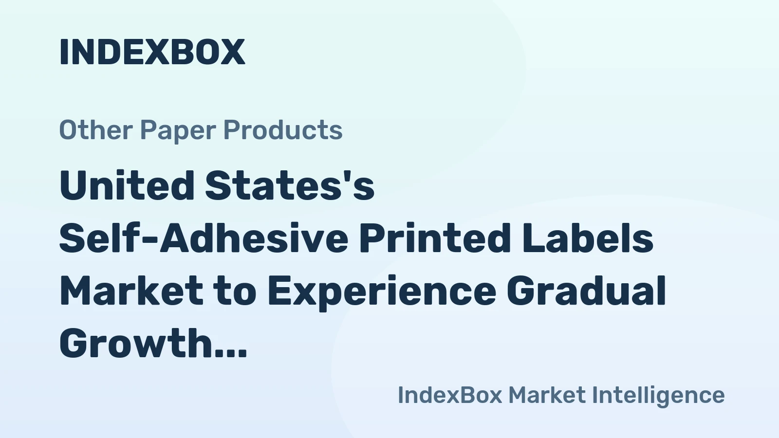 United States's Self-Adhesive Printed Labels Market to Experience Gradual Growth with CAGR of +2.7% by 2035