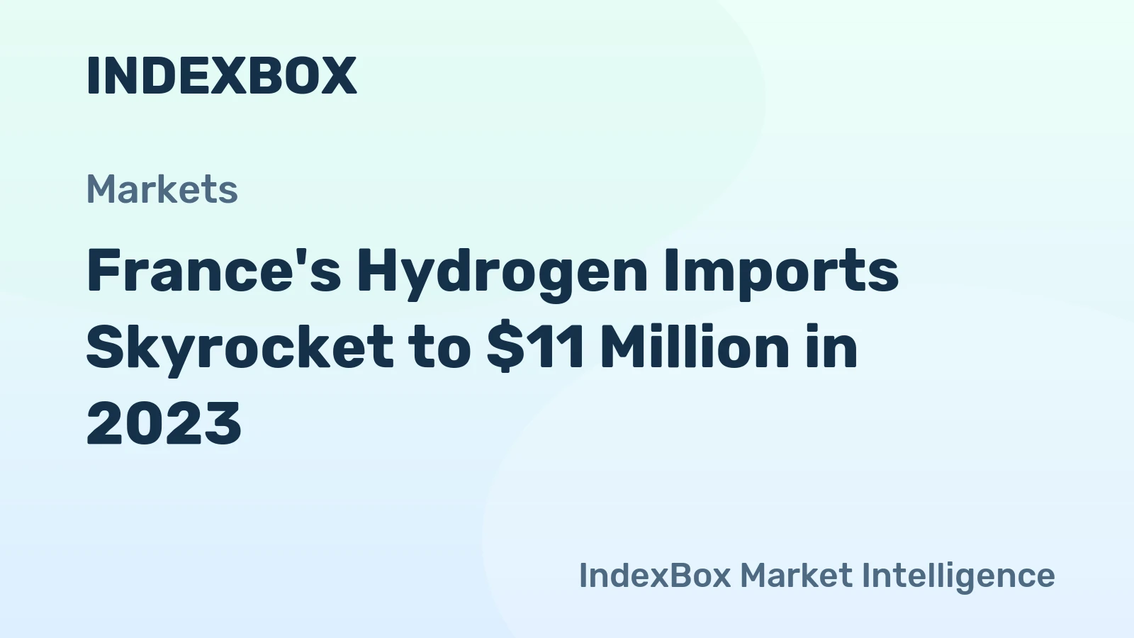France's Hydrogen Imports Skyrocket to $11 Million in 2023