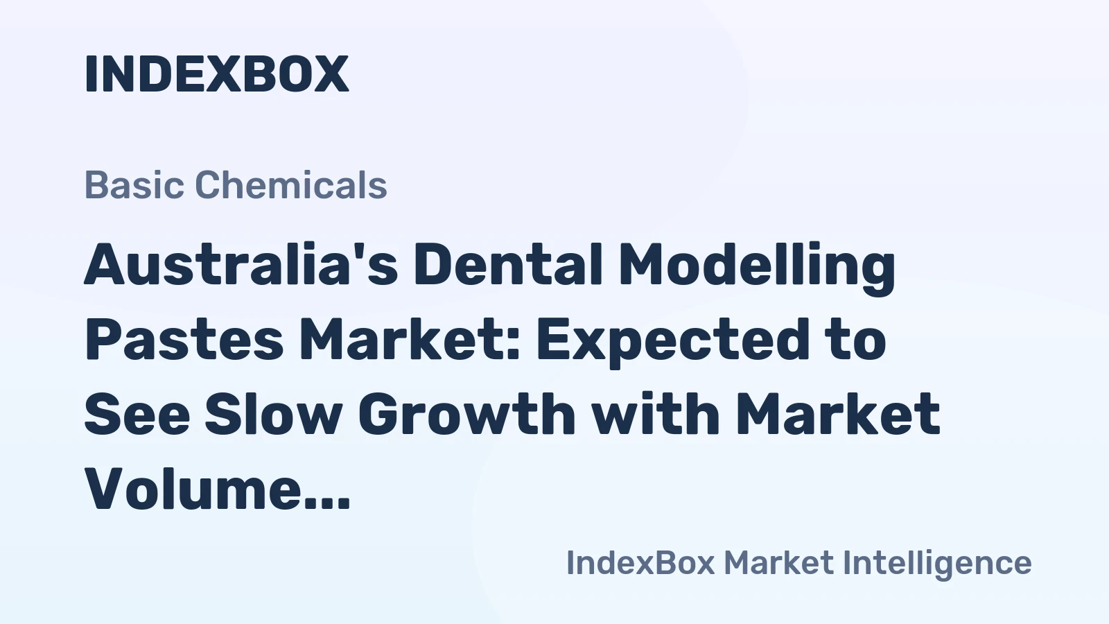 Australia's Dental Modelling Pastes Market: Expected to See Slow Growth with Market Volume Reaching 2.5K Tons and Value Reaching $16M by 2035
