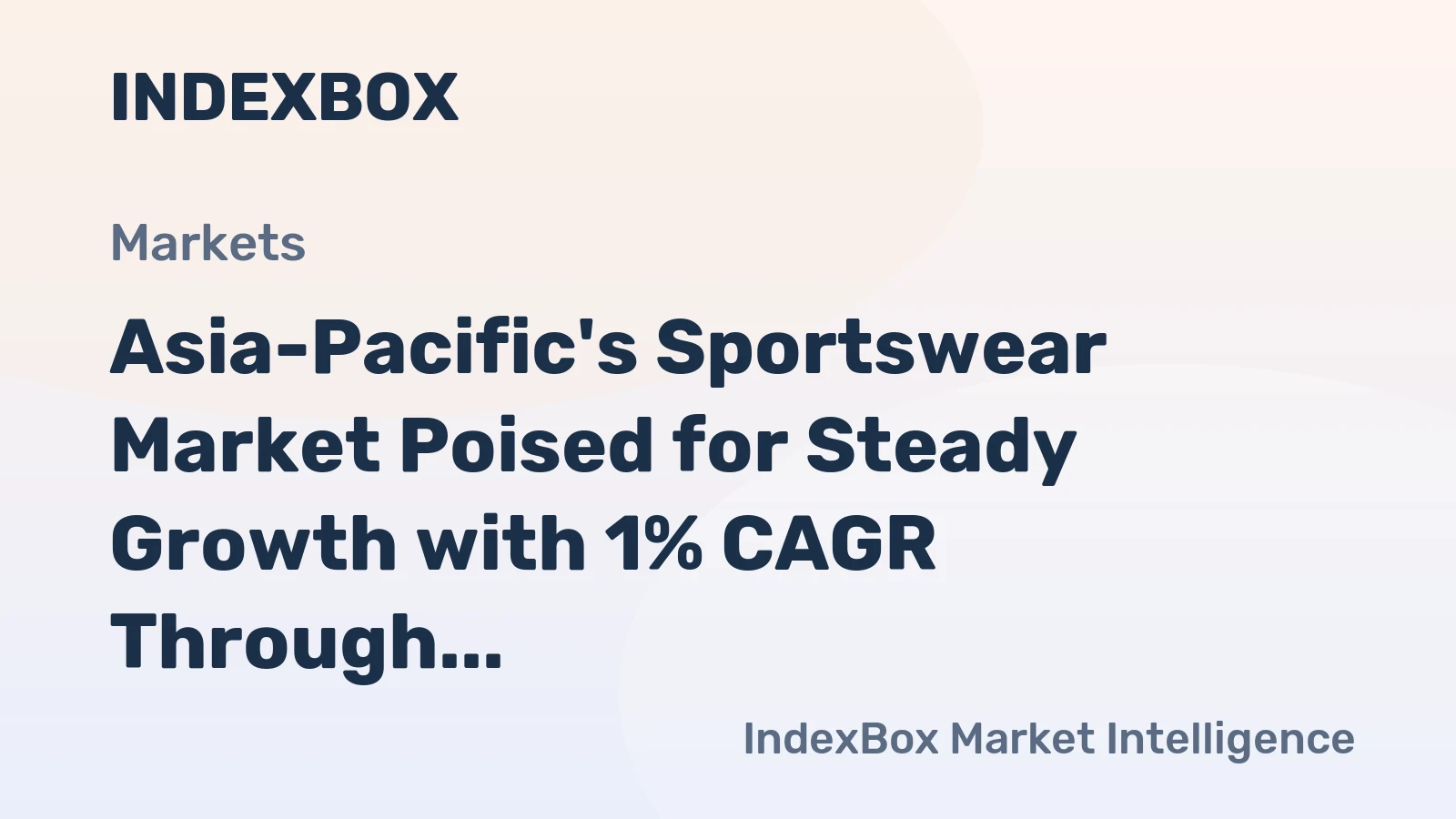 Asia-Pacific's Sportswear Market Poised for Steady Growth with 1% CAGR Through 2035
