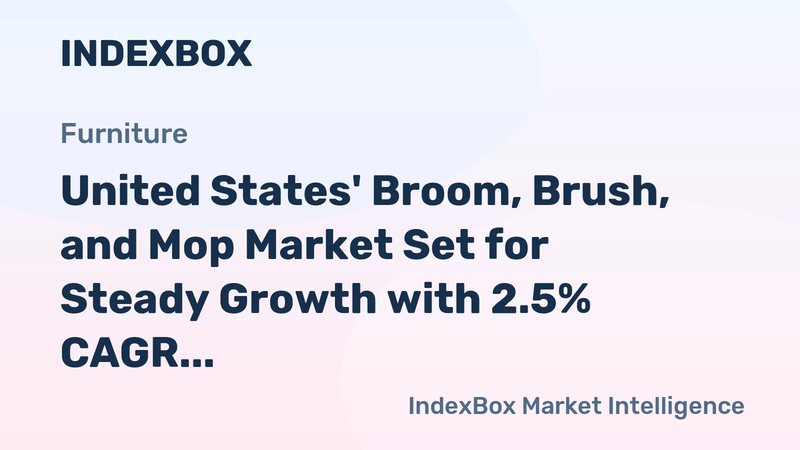 United States' Broom, Brush, and Mop Market Set for Steady Growth with 2.5% CAGR in Value Through 2035