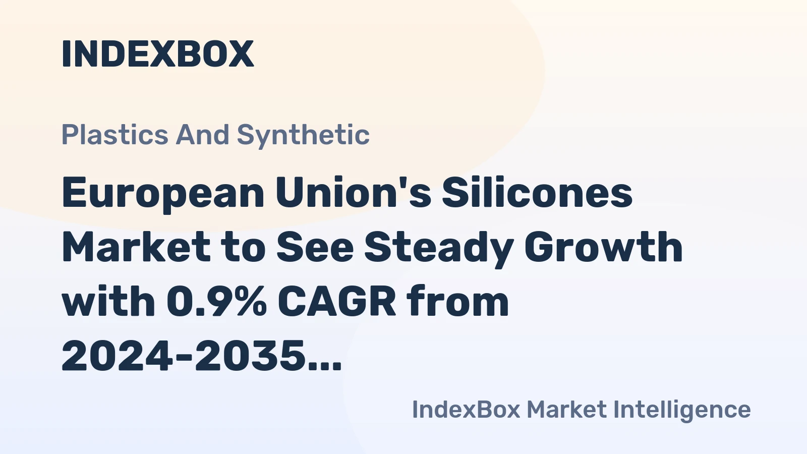 European Union's Silicones Market to See Steady Growth with 0.9% CAGR from 2024-2035